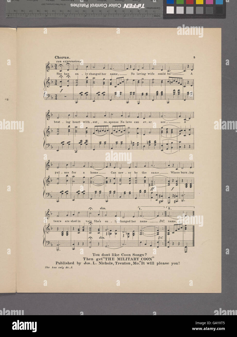 The title 'She has only changed her name' implies a transformation or ...