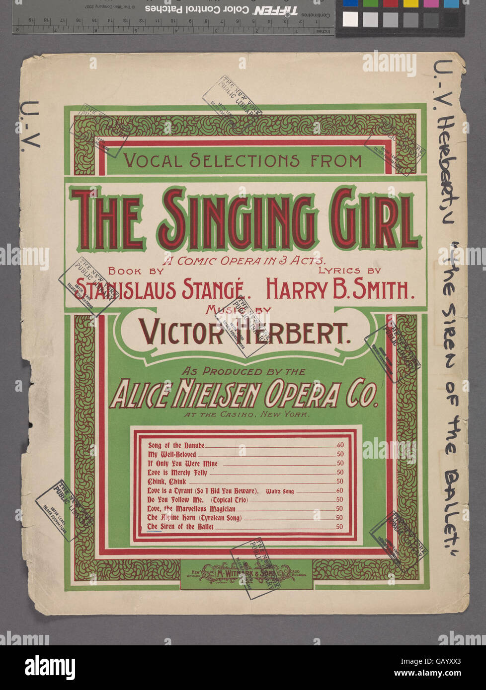 A reference to a character or theme known as 'The Siren of the Ballet ...