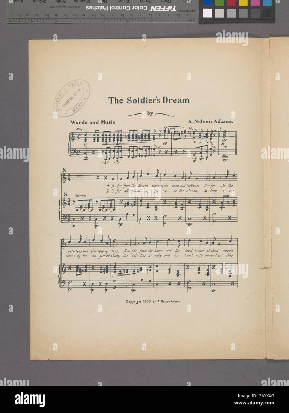 A song or narrative about a soldier's dream, possibly reflecting themes ...