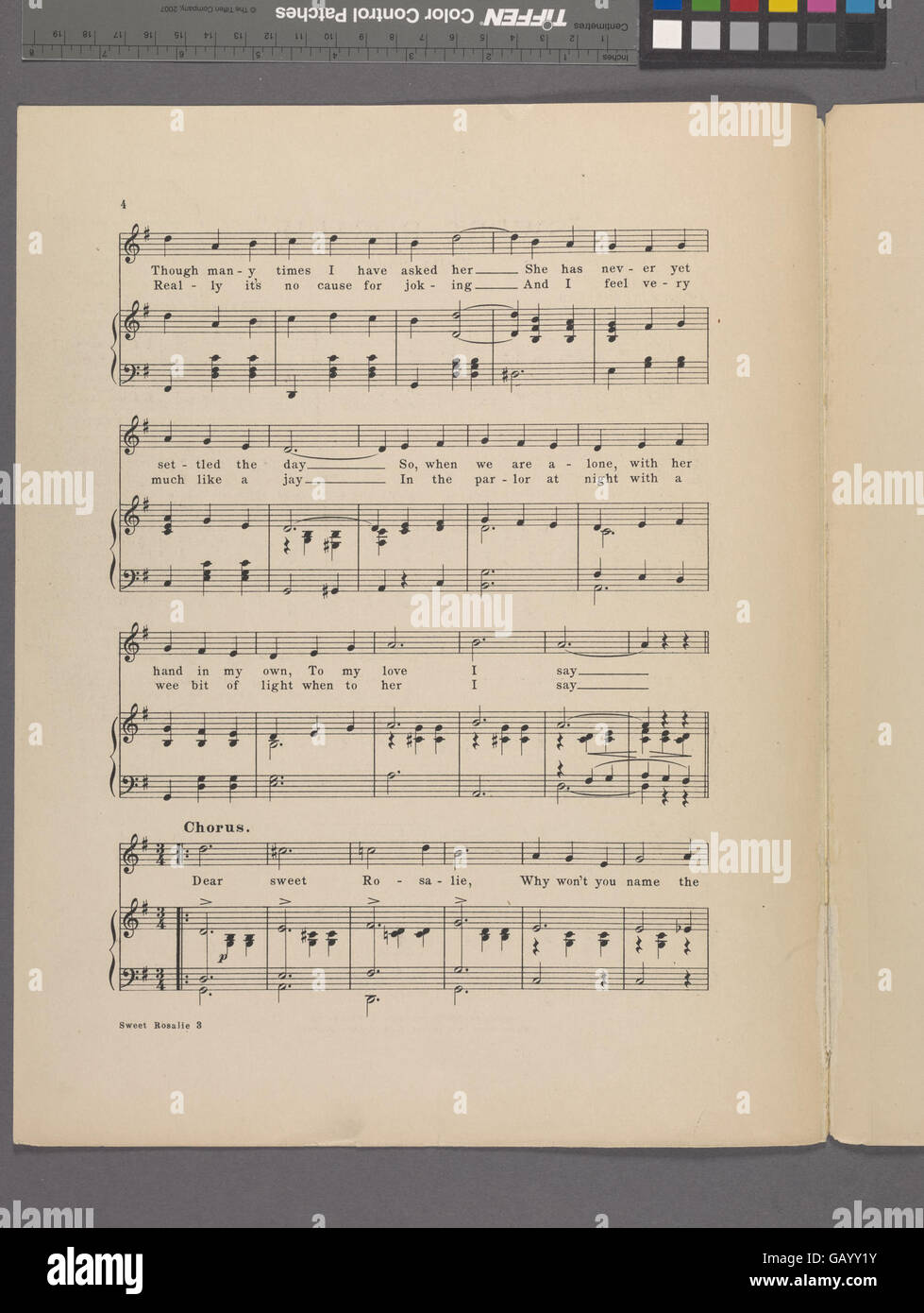 A song dedicated to a beloved named Rosalie, likely expressing ...