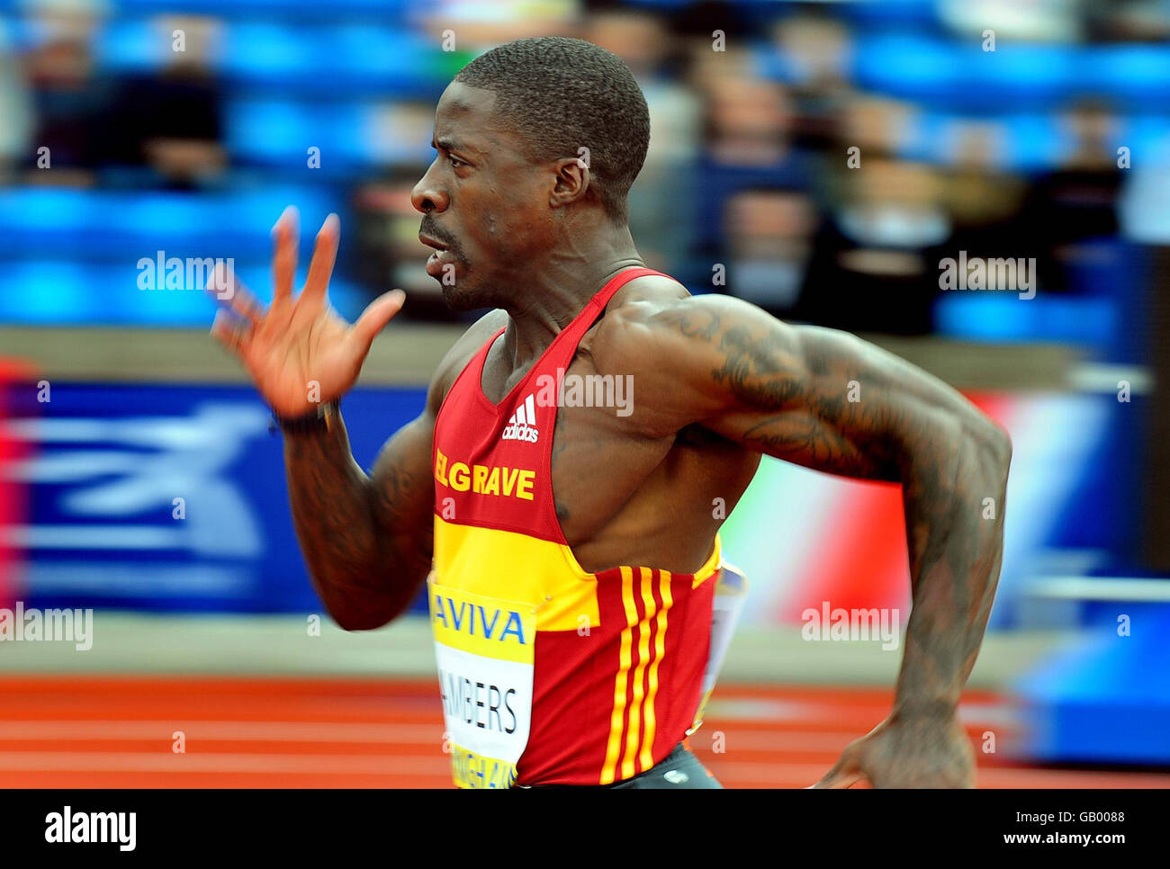 Sprinter Dwain Chambers leads James Dasaolu to win his 100 mtrs heat ...