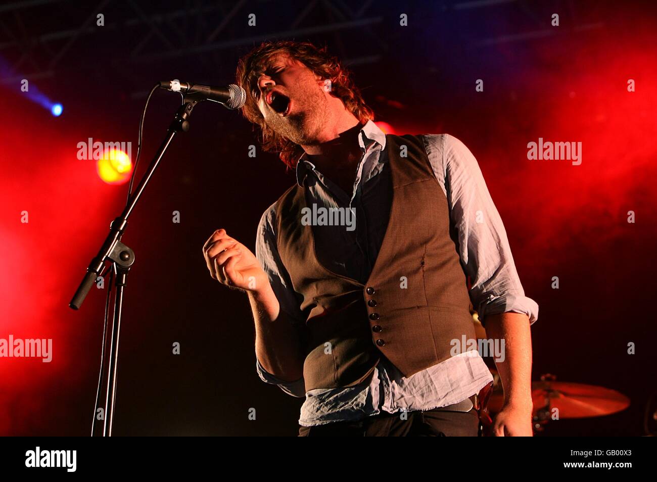 Rod Futrille during Royworld's performance at the Oxegen Festival 2008 ...