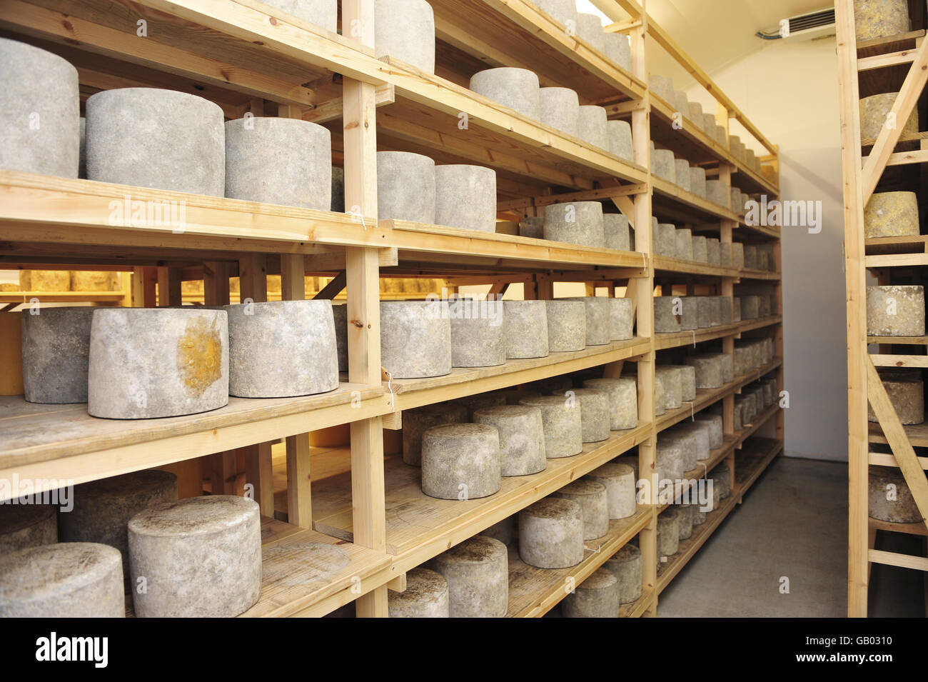 Farming - Cheese Making Stock Photo - Alamy