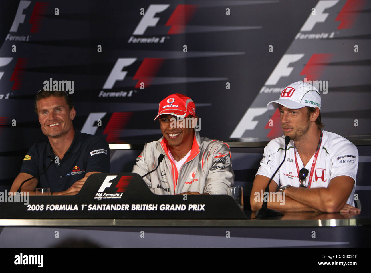 (left to right) Red Bull driver David Coulthard, Vodafone McLaren ...
