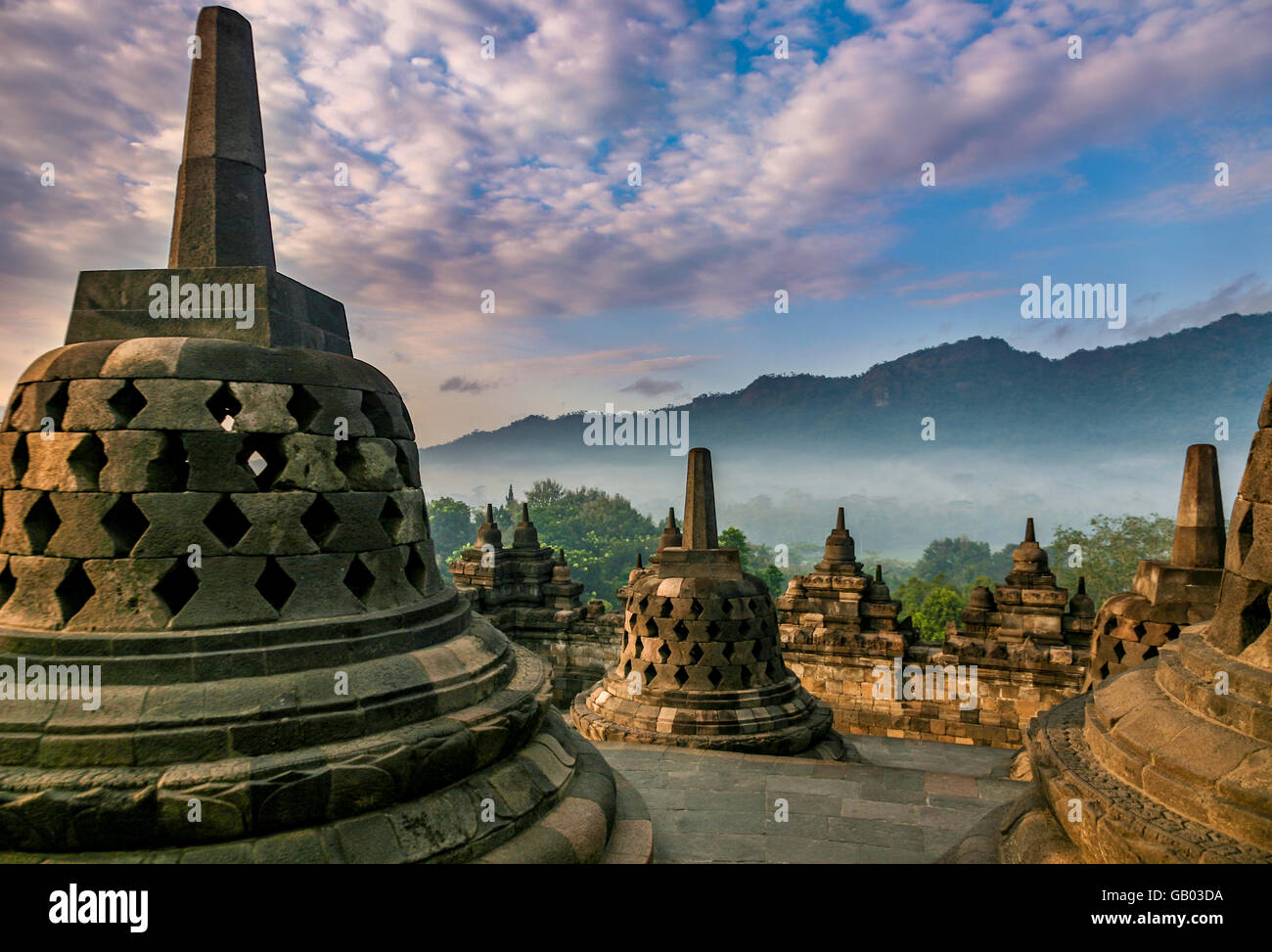 Indonesia Central Java Yogyakarta Borobudur Ancient Buddhist temple Stock Photo - Alamy