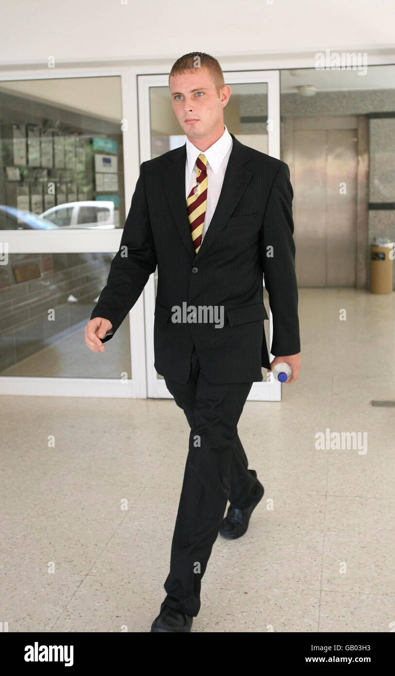Nine British soldiers on trial after Cypriot bar brawl Stock Photo - Alamy