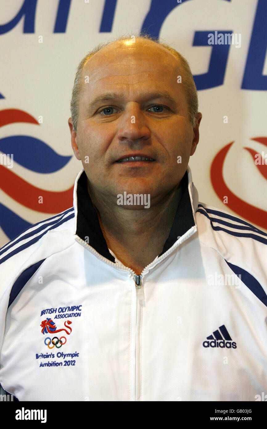 Andrei Popov (Gymnastics Coach) during Britain's Olympic Ambition 2012 Launch at The Pavilion ...