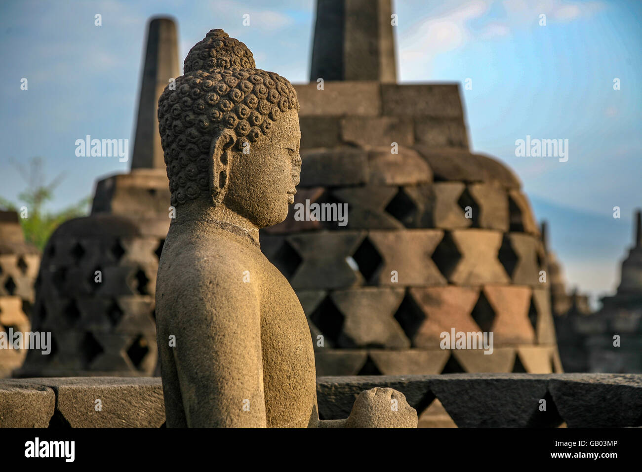 Indonesia Central Java Yogyakarta Borobudur Ancient Buddhist temple ...