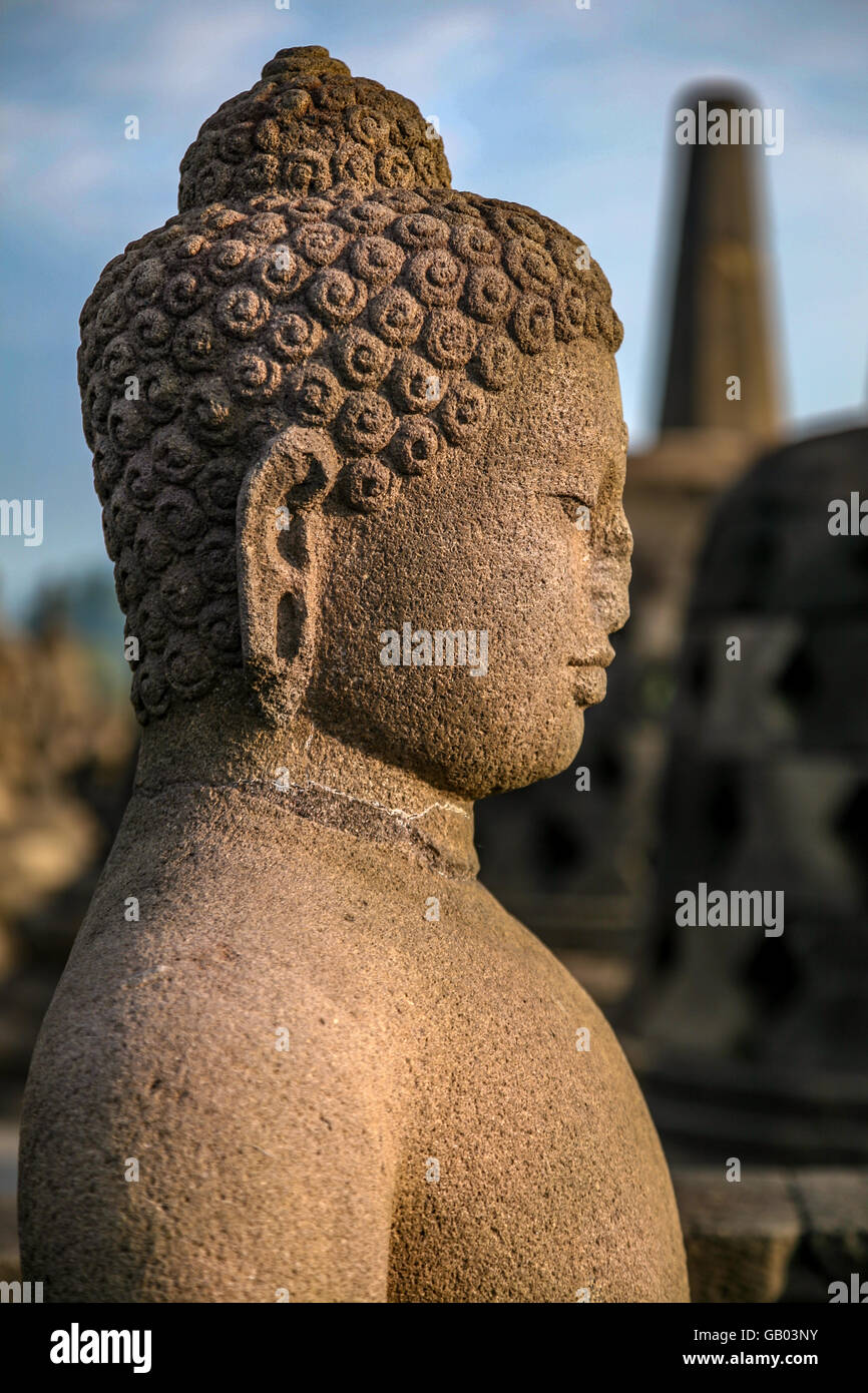 Indonesia Central Java Yogyakarta Borobudur Ancient Buddhist temple ...