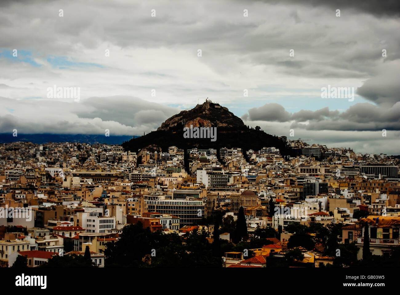 Greek Gods Overlooking Athens Stock Photo - Alamy