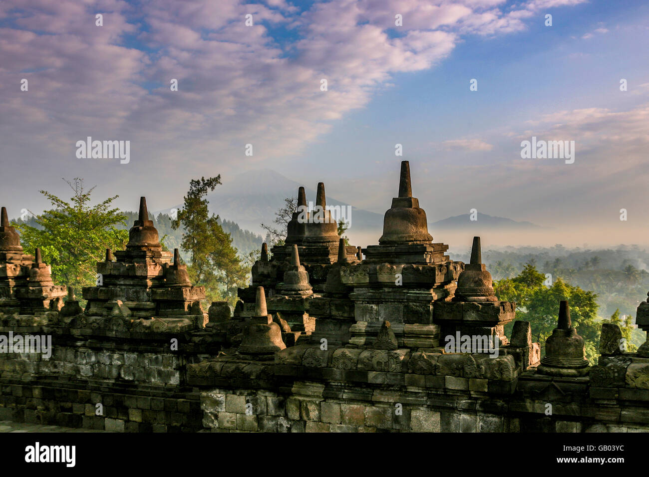 Indonesia Central Java Yogyakarta Borobudur Ancient Buddhist temple Stock Photo - Alamy