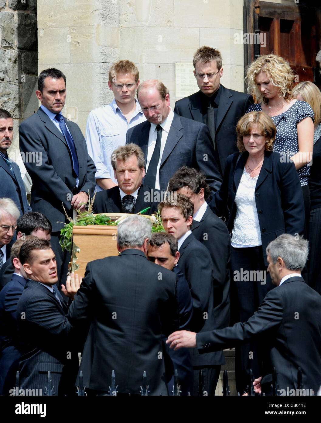 The coffin of Corporal Sean Reeve is carried from St Joseph's Catholic ...