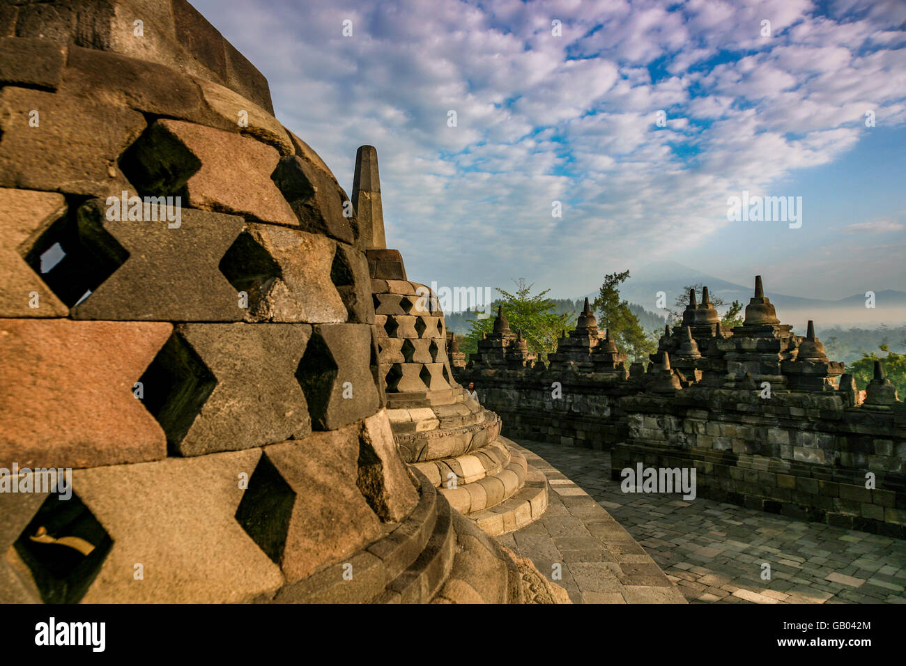 Indonesia Central Java Yogyakarta Borobudur Ancient Buddhist temple ...