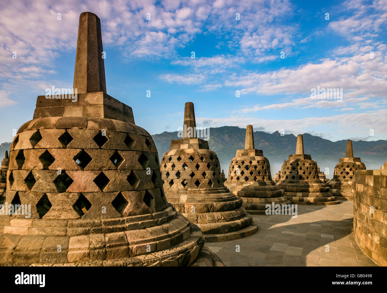 Indonesia Central Java Yogyakarta Borobudur Ancient Buddhist temple ...