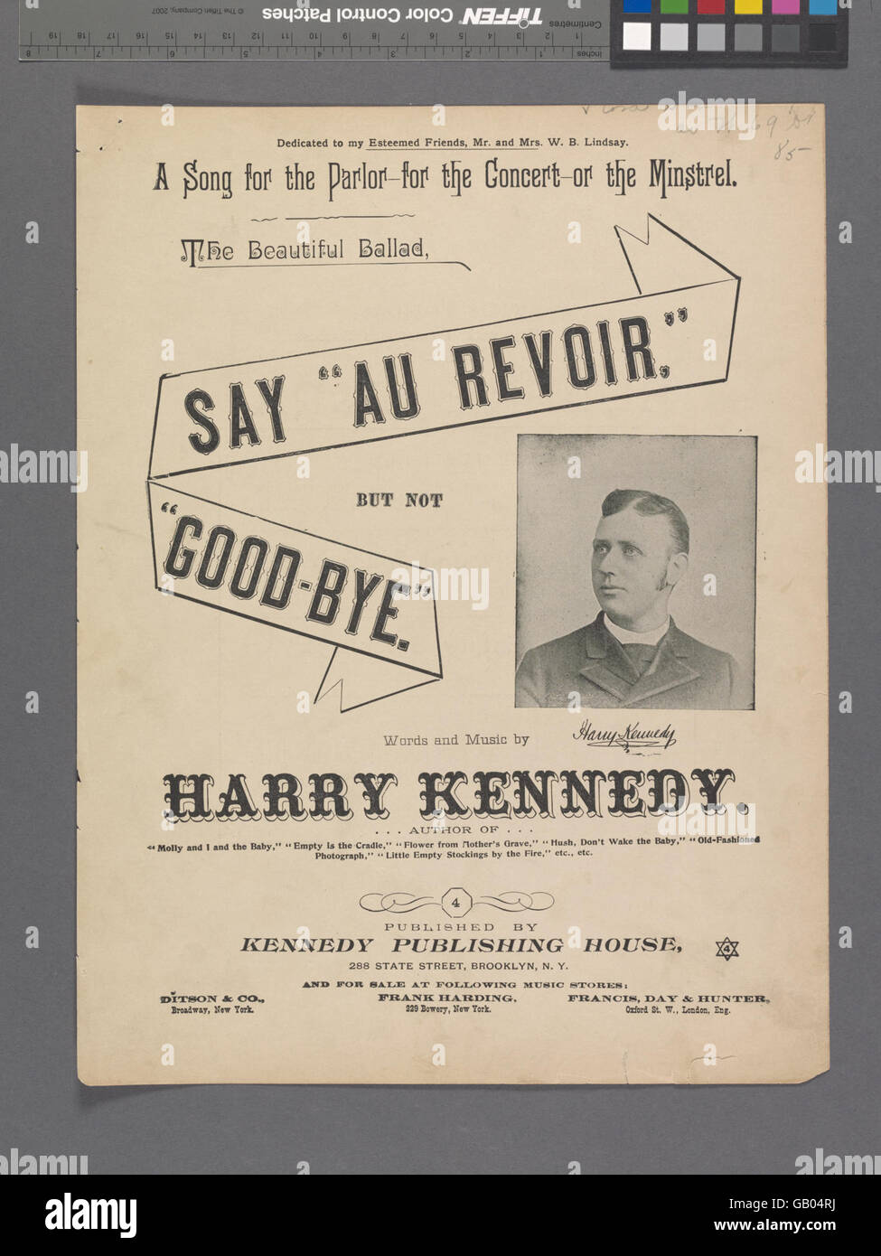 The song 'Say Au Revoir But Not Goodbye' with Hades registration ...