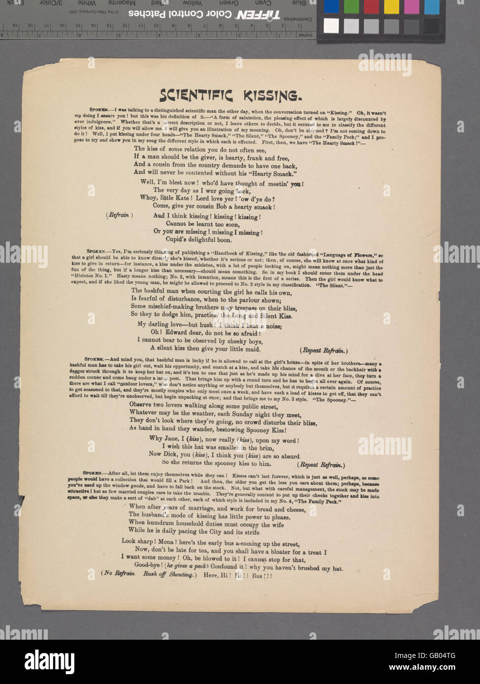 'Scientific Kissing' refers to a playful or satirical take on the act ...