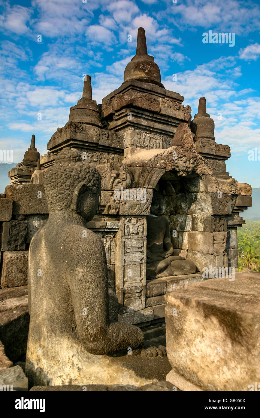 Indonesia Central Java Yogyakarta Borobudur Ancient Buddhist temple Stock Photo - Alamy