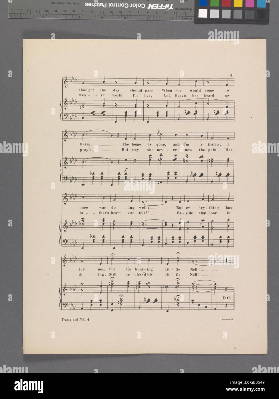 'The Tramp and Little Nell' is likely a popular song from the early ...