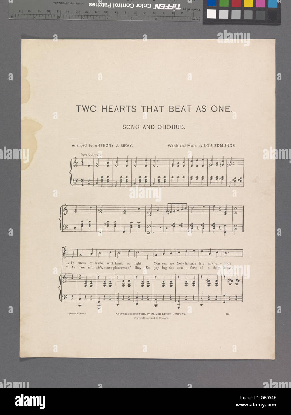 'Two Hearts That Beat as One' is a romantic phrase, likely part of a ...