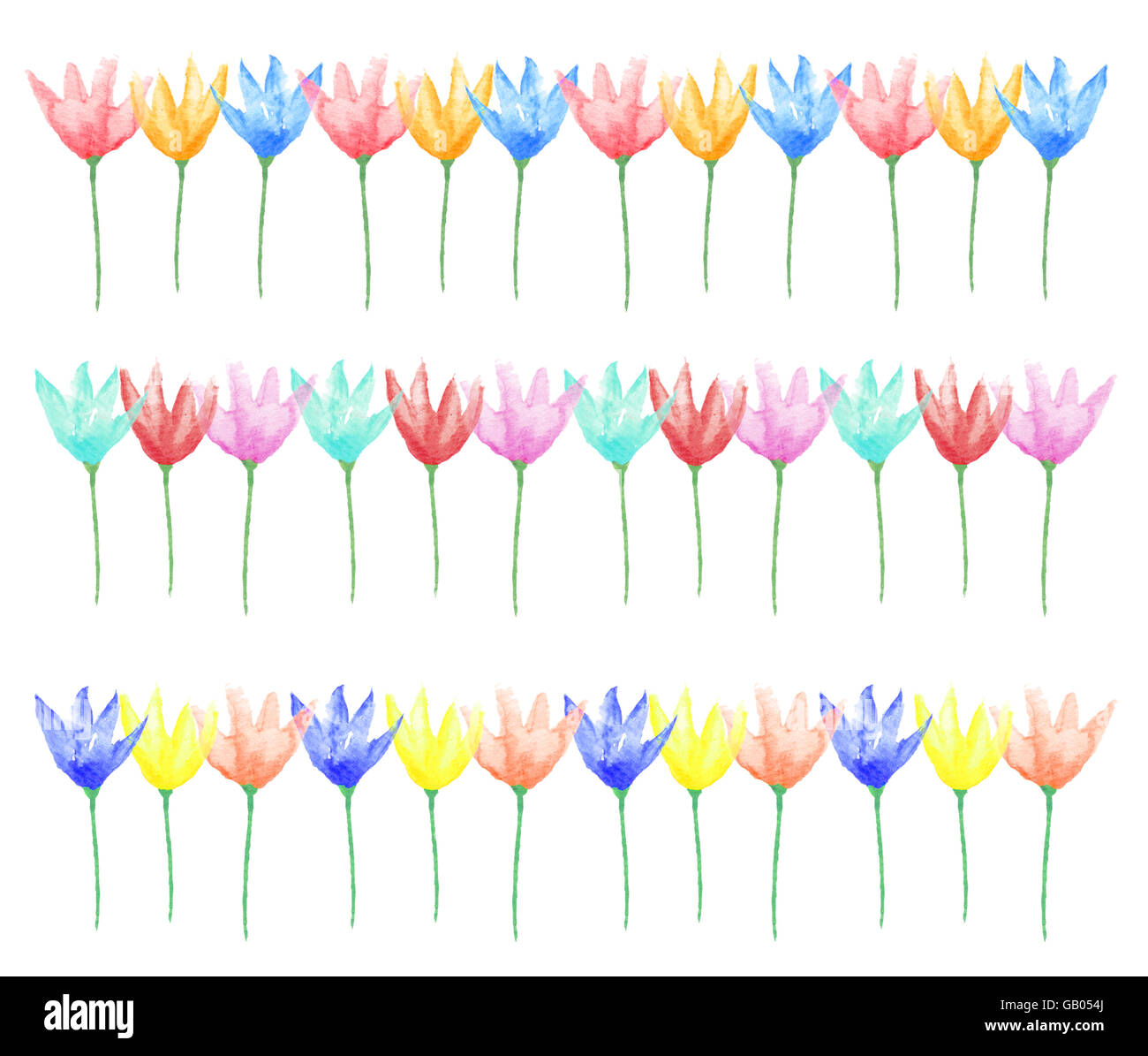 Flower borders spring Cut Out Stock Images & Pictures - Alamy