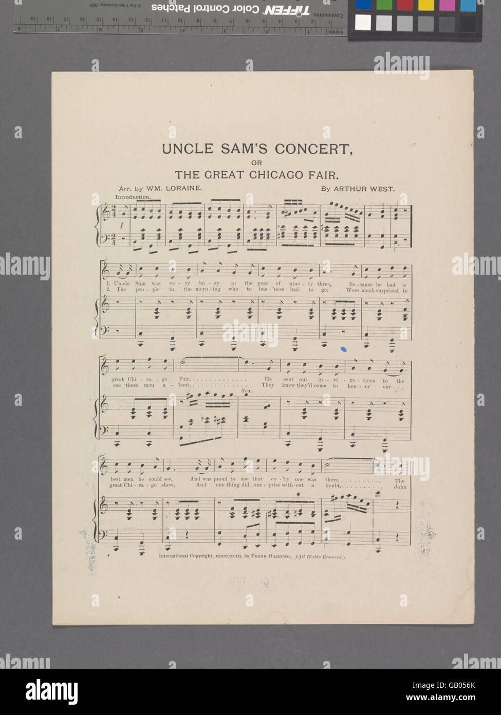 A performance titled 'Uncle Sam's Concert', possibly themed around ...