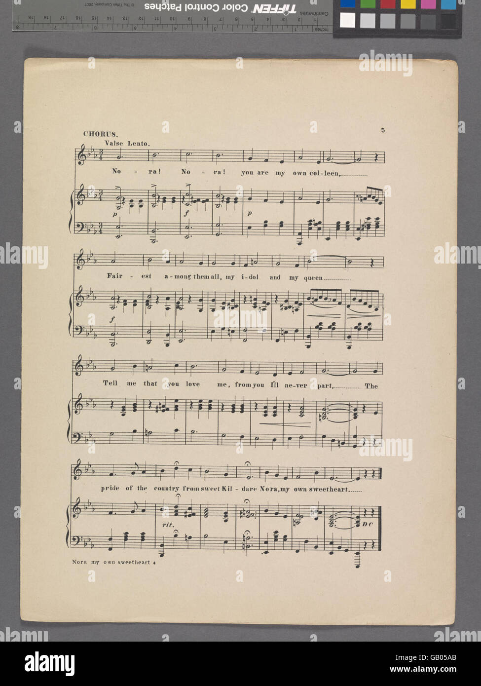 'Nora My Own Sweetheart' is likely a romantic or endearing reference to ...