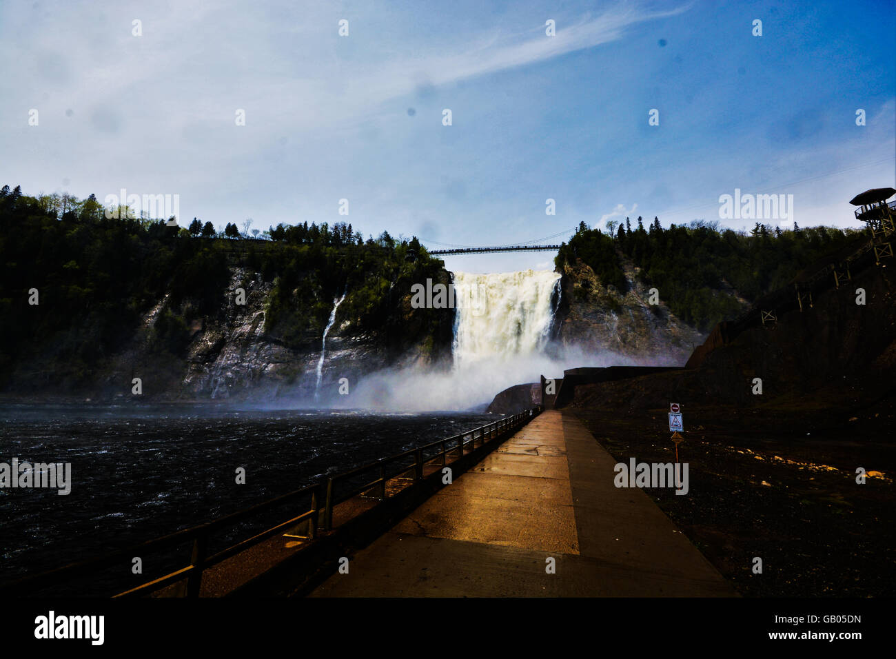 Long path to falls Stock Photo - Alamy