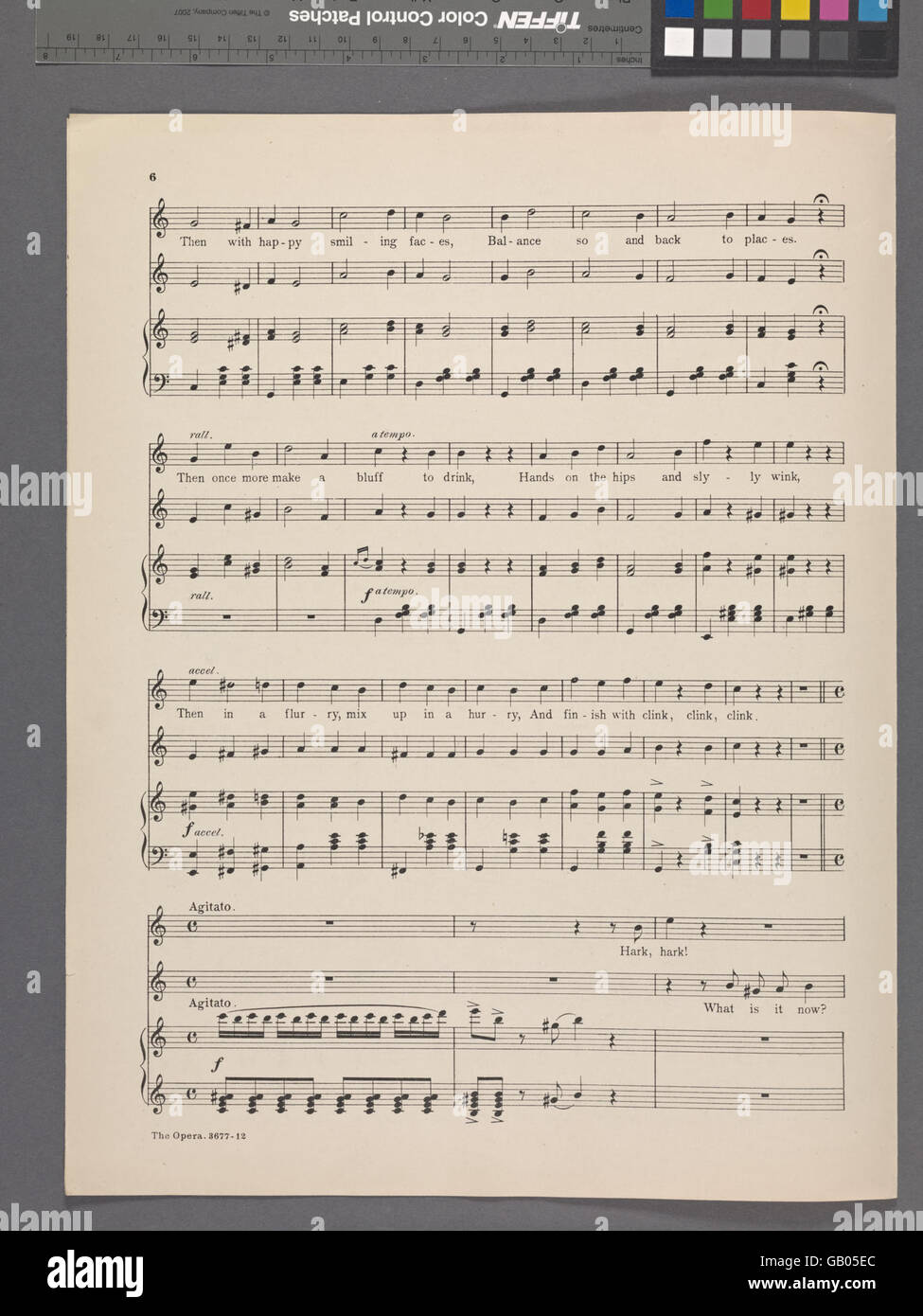 'The Opera' refers to the theatrical performance involving music ...