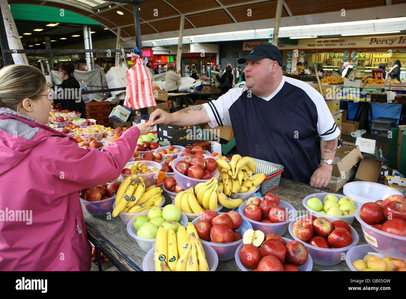 Neil Stockwell, 2nd generation stallholder in Queens Market, Green ...