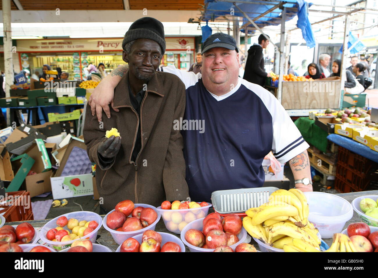 Neil Stockwell, second generation stallholder in Queens Market, Newham ...