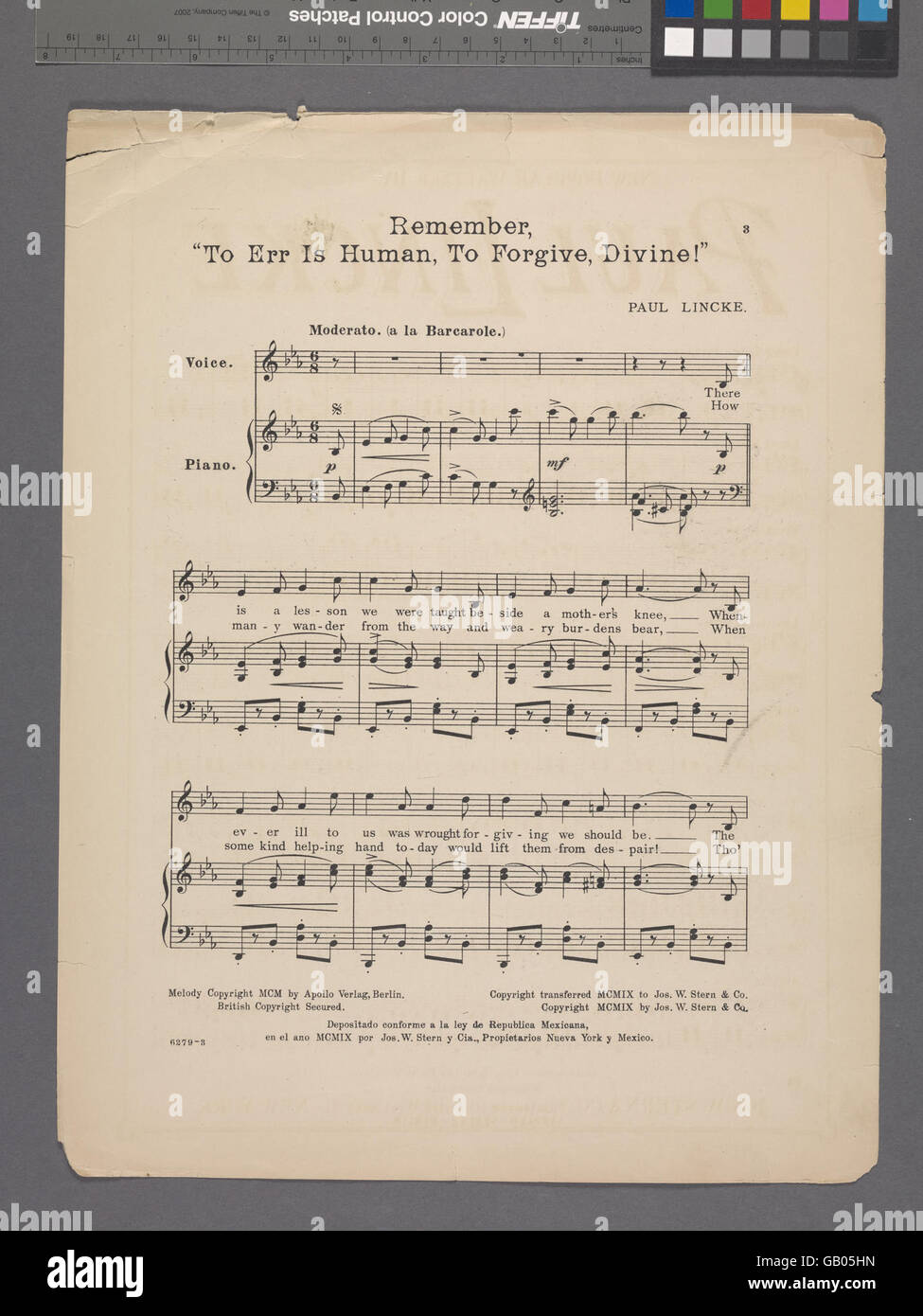 'Remember, to err is human - to forgive, divine' is an artwork ...