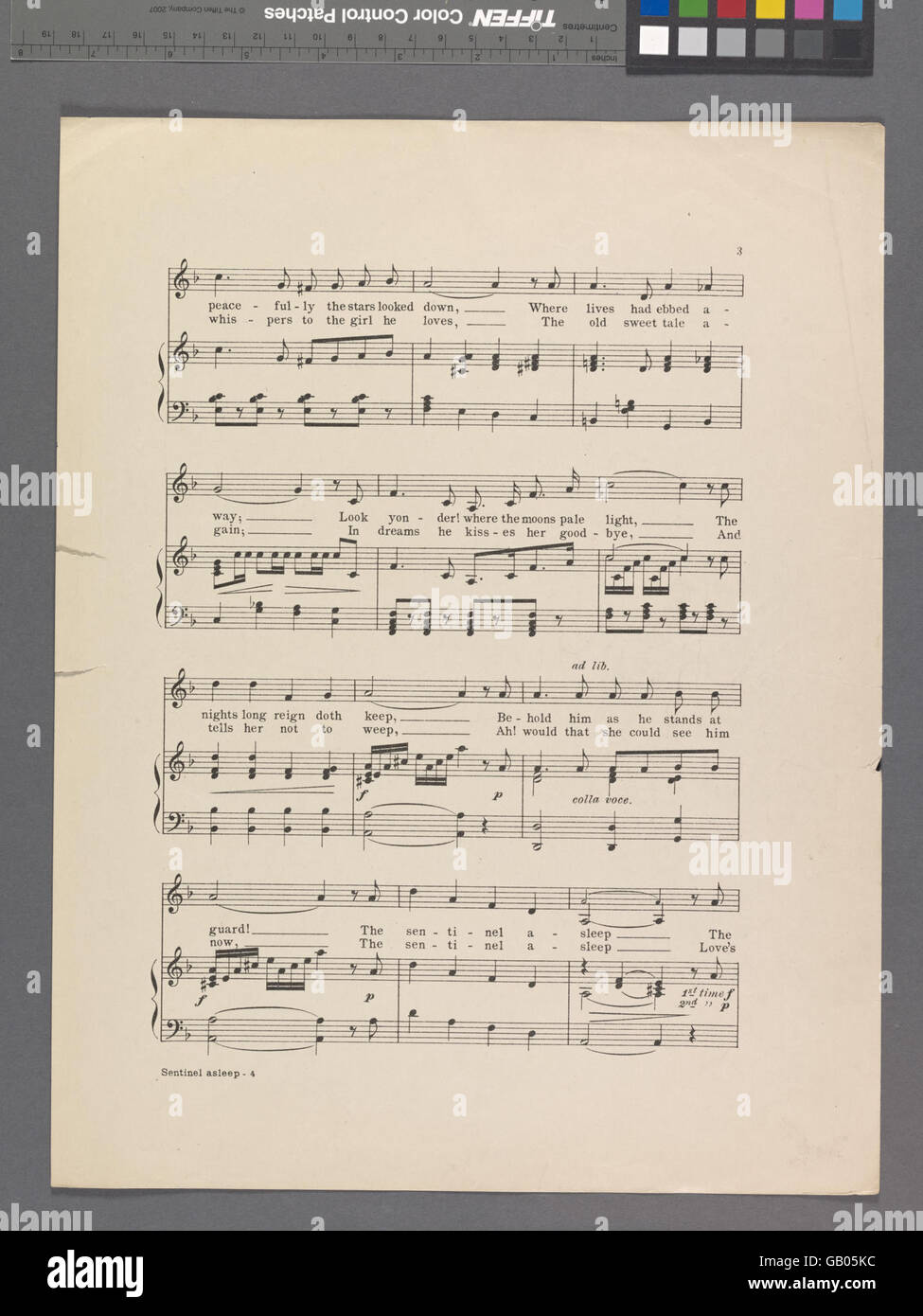 'The Sentinel Asleep' refers to the story of a guard or sentinel who ...