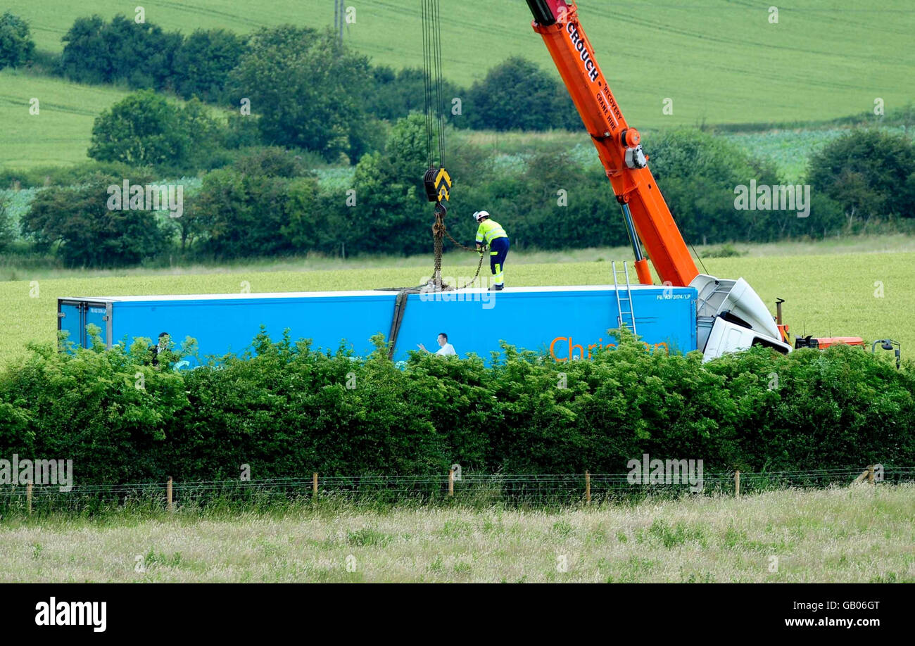 Six dead in car crash Stock Photo - Alamy