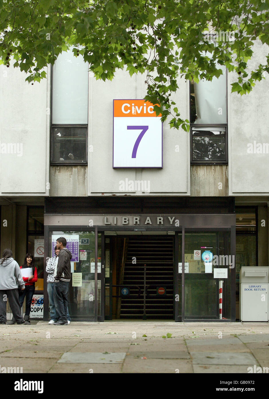 The Library at the Civic Centre in Harrow, Middlesex Stock Photo - Alamy