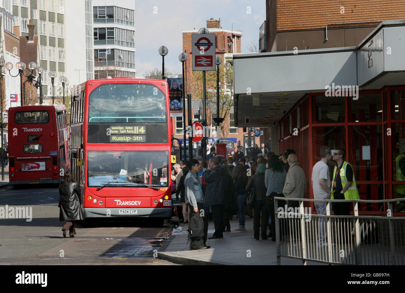 Harrow stock. General view of Harrow bus station, Middlesex Stock Photo ...