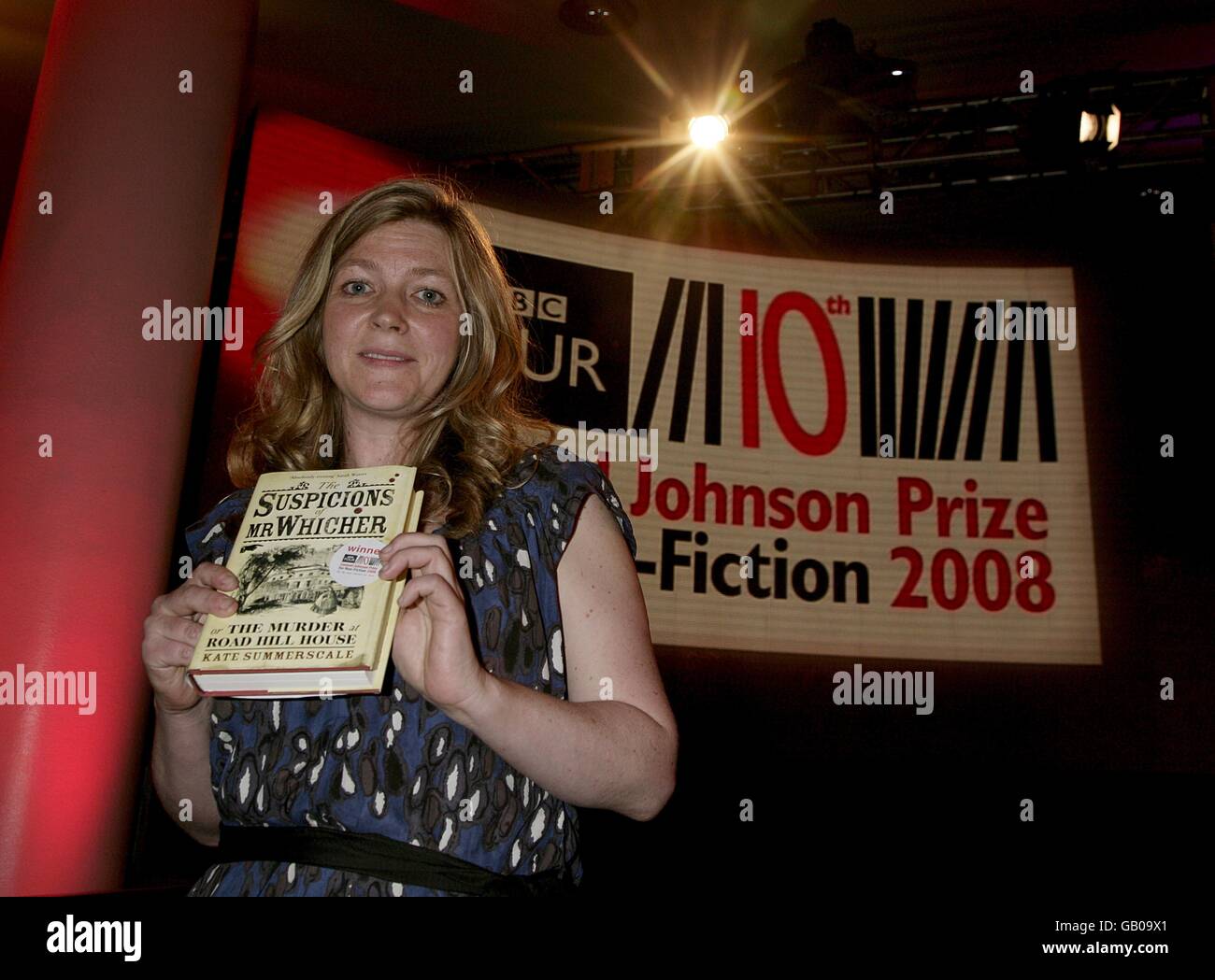 Author Kate Summerscale celebrates winning the BBC Four Samuel Johnson ...