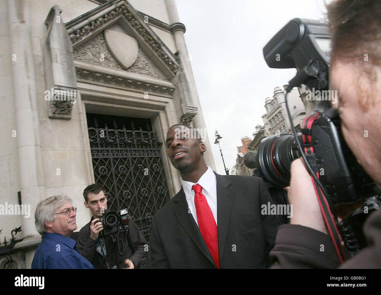 Dwain Chambers outside the High Court in London, where he is hoping to ...