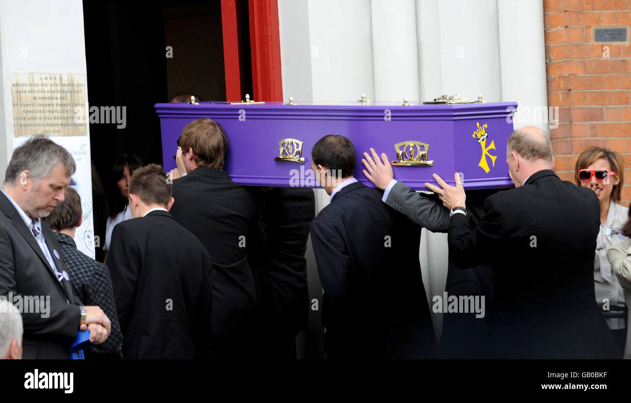 Ben Kinsella funeral Stock Photo - Alamy
