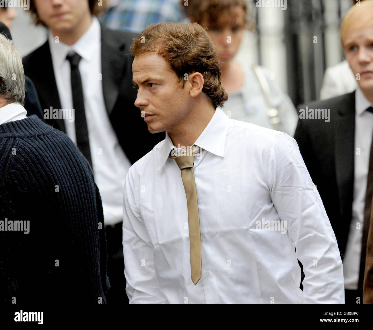 Ben Kinsella funeral Stock Photo - Alamy