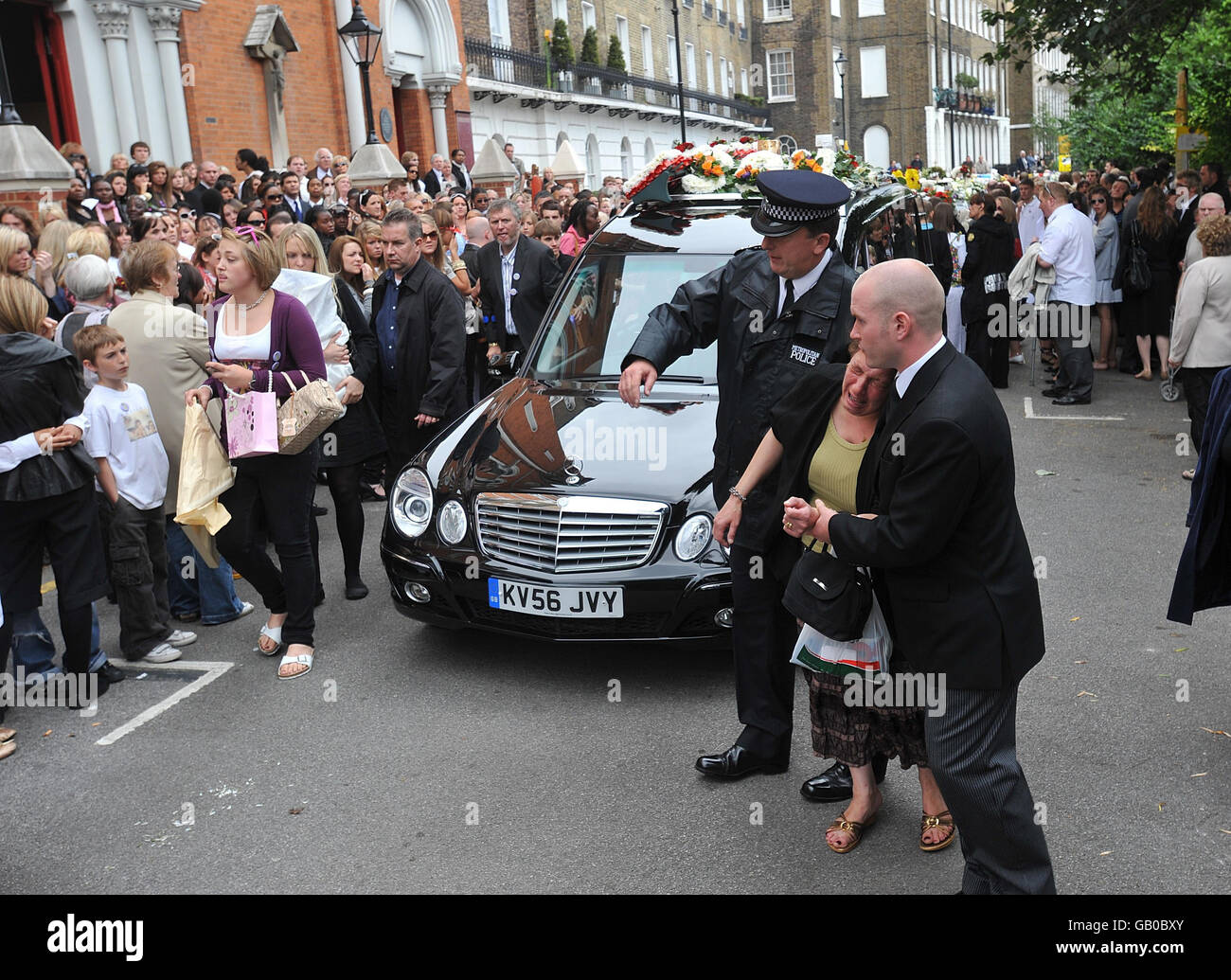 Ben Kinsella funeral Stock Photo - Alamy
