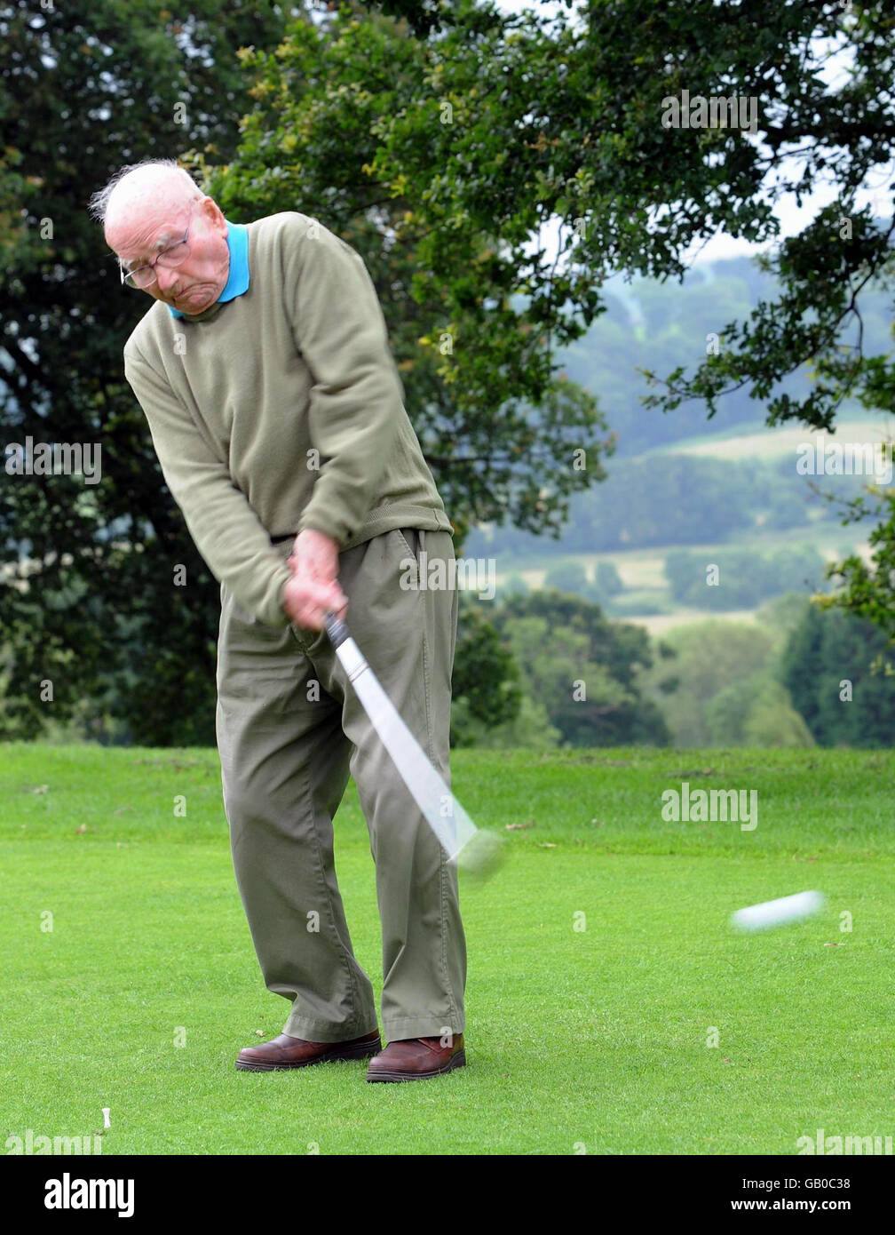 Ralph Hoare plays golf at Gloucester Golf and country Club, as he ...