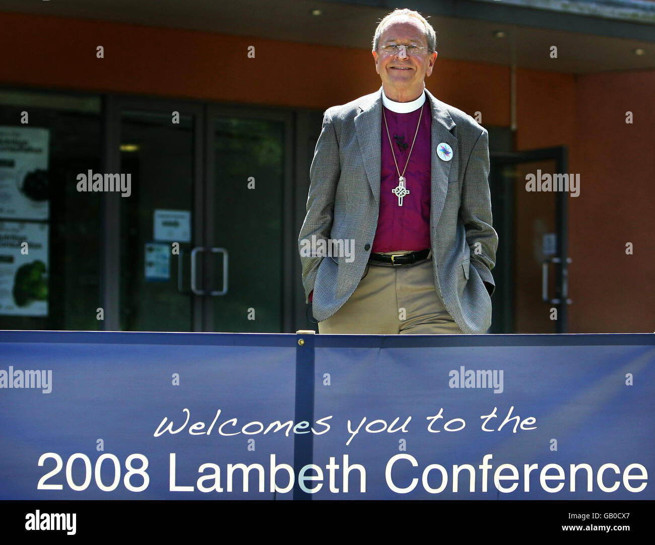 American Bishop Gene Robinson poses for photographs at the Lambeth ...