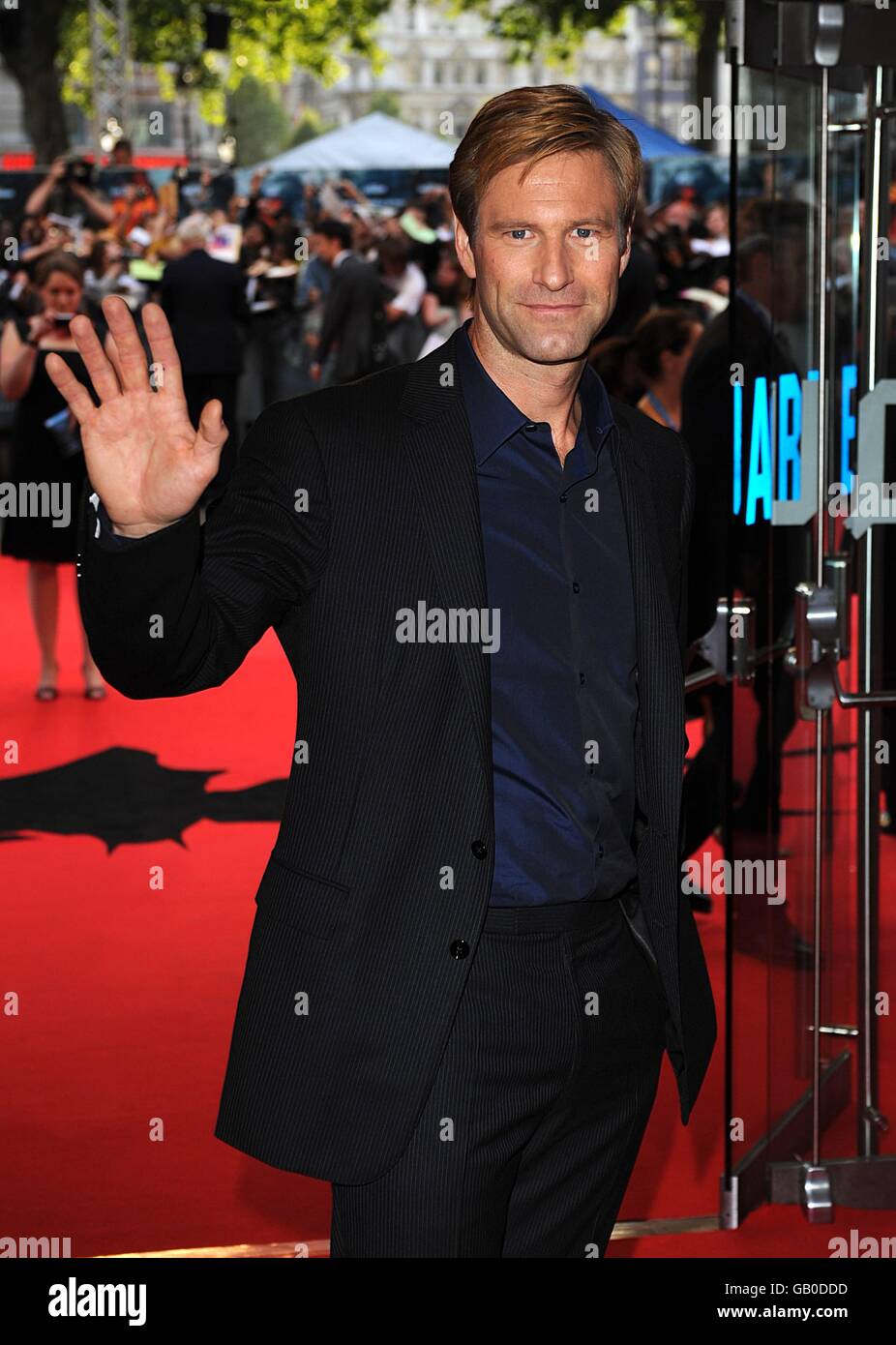 The Dark Knight - European Film Premiere - London. Aaron Eckhart ...