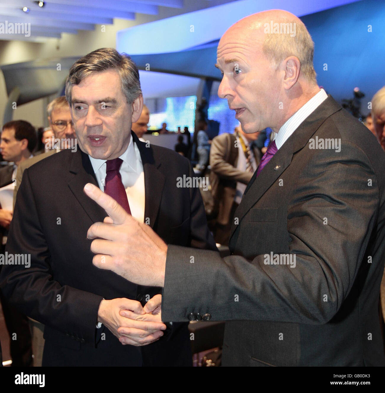 Gordon Brown at the British International Motor Show Stock Photo - Alamy
