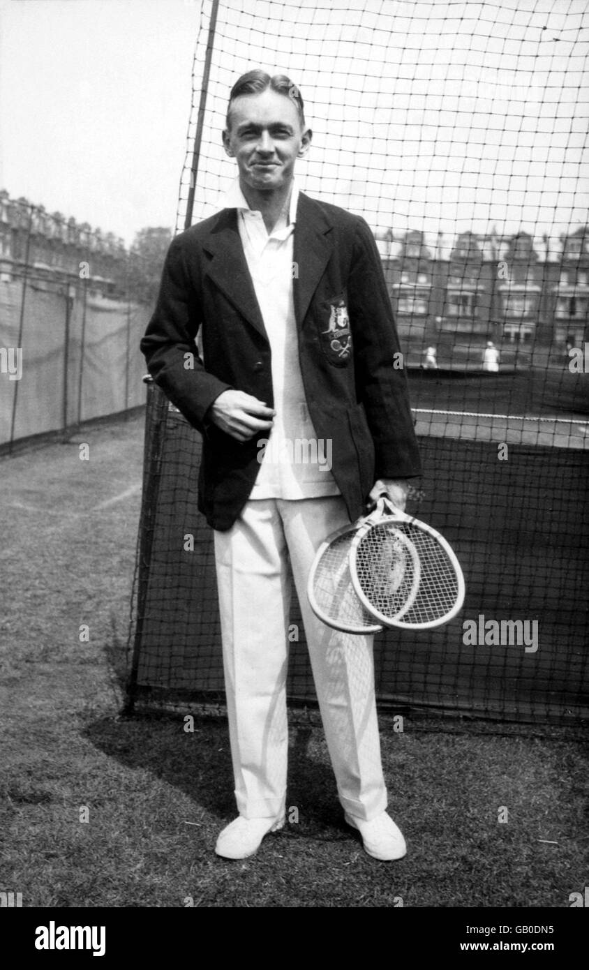 Tennis. Harry Hopman Stock Photo - Alamy