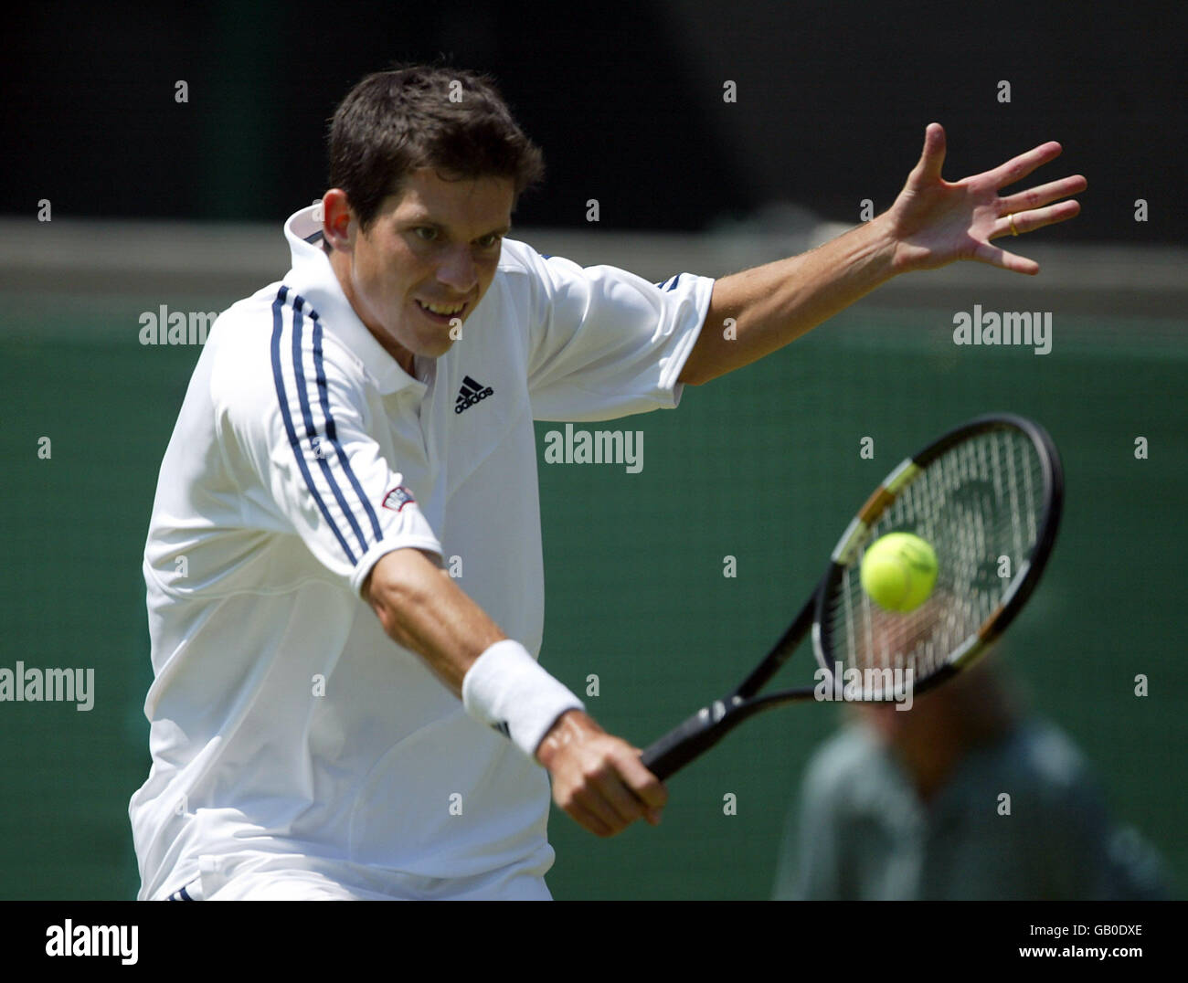 Tennis - Wimbledon 2003 - Men's First Round - Tim Henman v Tomas Zib ...