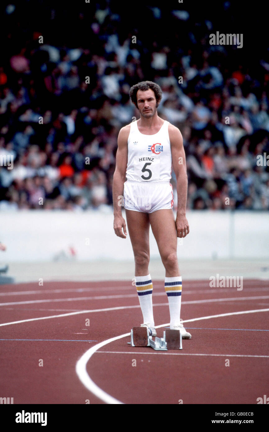 Athletics. Alberto Juantorena, Cuba Stock Photo - Alamy