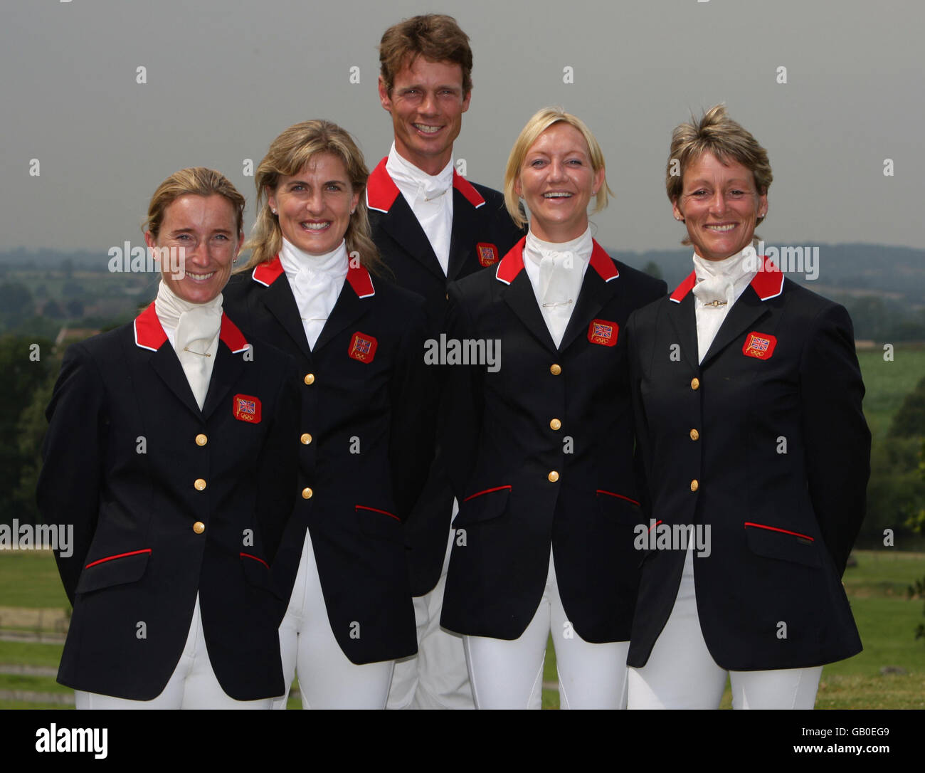 Great Britain's Olympic 2008 Eventing Team (Left to Right) Daisy Dick ...