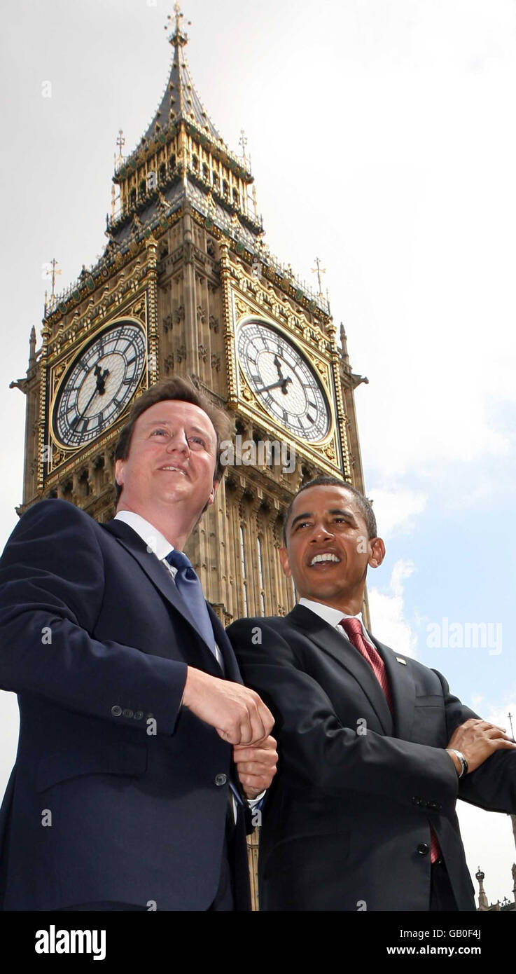 Barack Obama visits the UK Stock Photo - Alamy