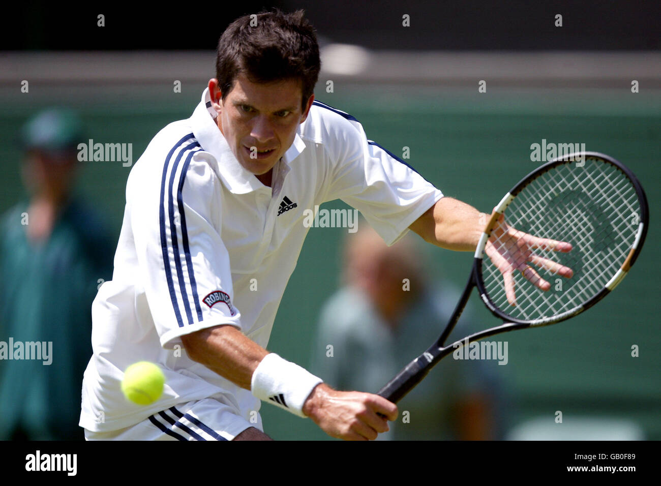 Tennis - Wimbledon 2003 - Men's First Round - Tim Henman v Tomas Zib ...